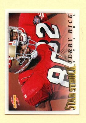 1995 Score Jerry Rice Star Struck card #211 San Francisco 49ers HOF ...