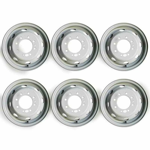 16" Set of 6 Dually Steel Wheels For 1992-2007 Ford E350 E450 OEM ...