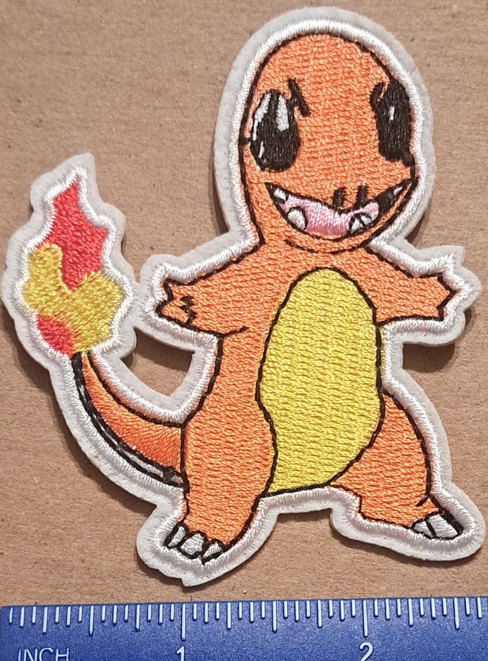 Pokemon Charmander embroidered Iron on patch | eBay