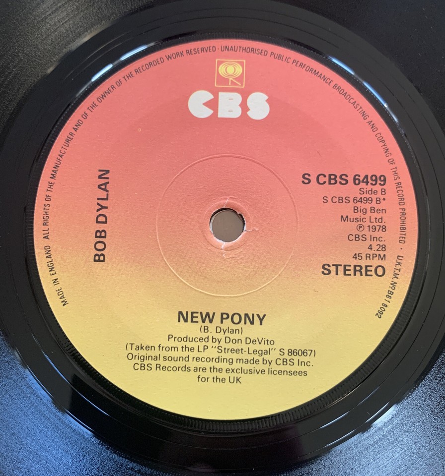 Bob Dylan – Baby Stop Crying 1978 7” CBS S CBS 6499 EX CON | eBay