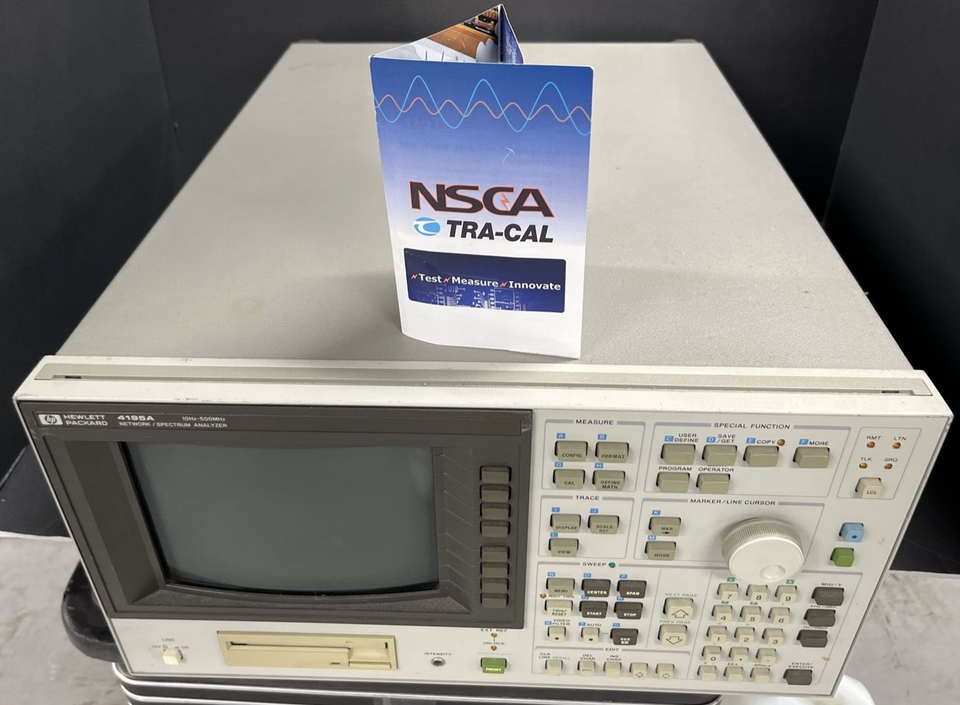 HP 4195A 10Hz-500MHz Network/Spectrum Analyzer w/ NIST Traceable ...