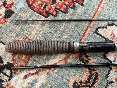 Antique Metal fishing rod (23007) | eBay