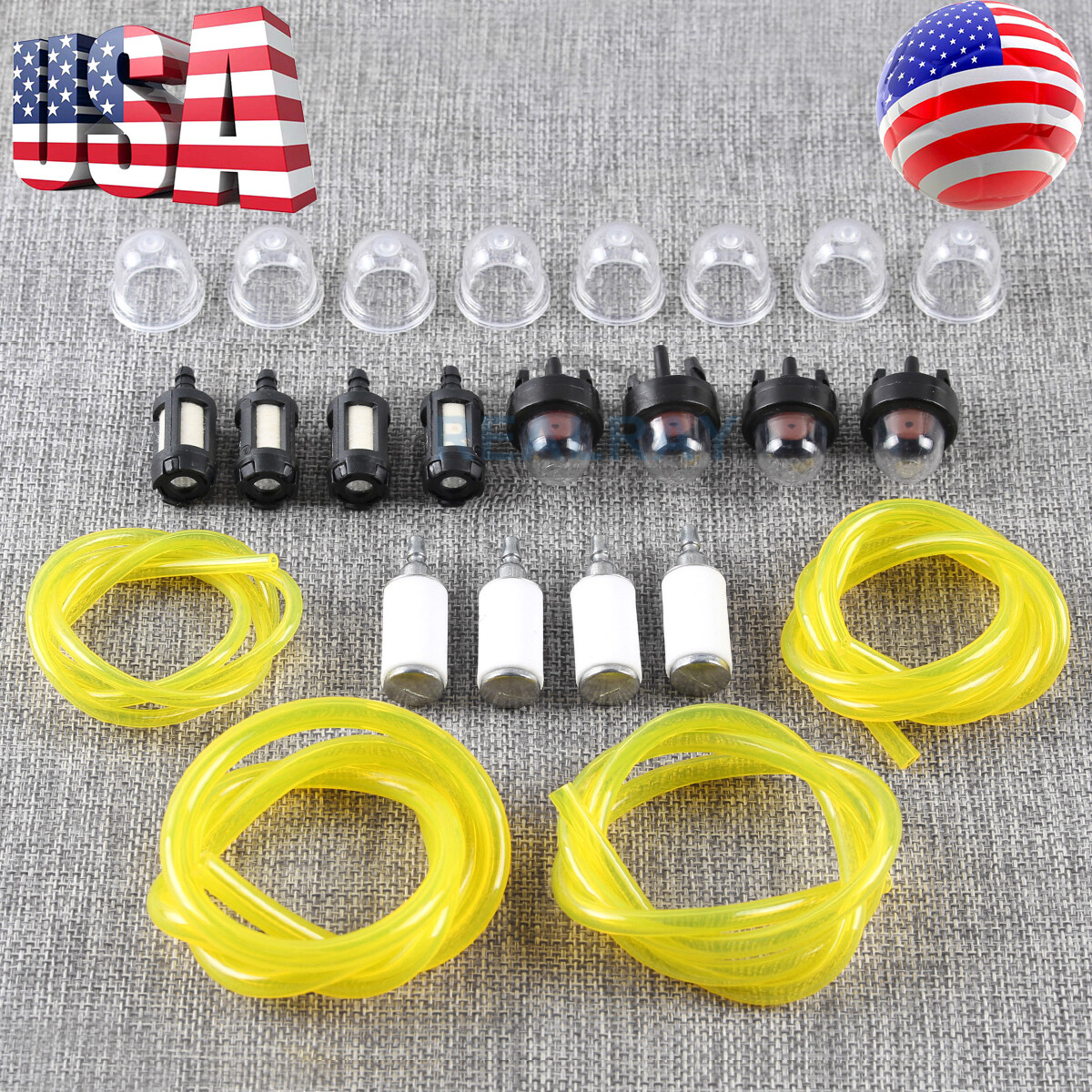 Fuel Filter Line Hose Primer Bulb Kit For Poulan Weed Eater Gas Trimmer ...