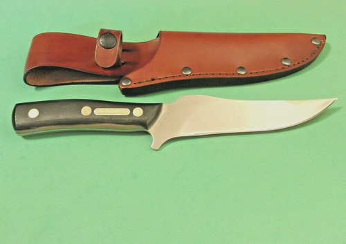 SCHRADE 15OT OLD TIMER Deerslayer Sawcut Delrin full tang knife 10 1/2 ...