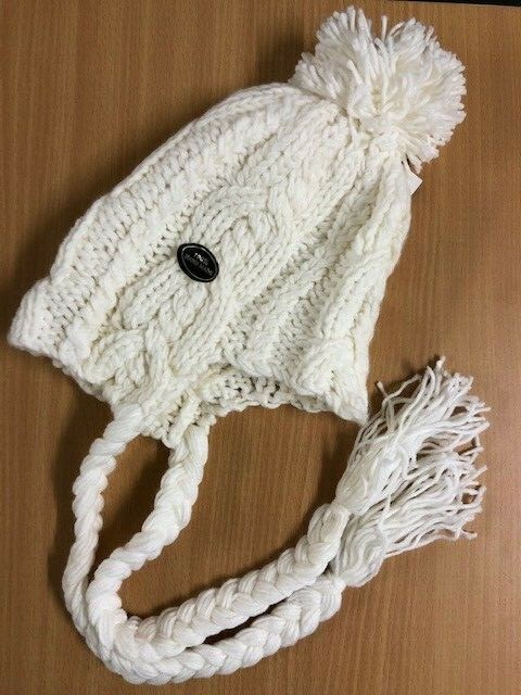 Women Girls Winter Hand knit beanie Hat with ear flaps skip cap | eBay