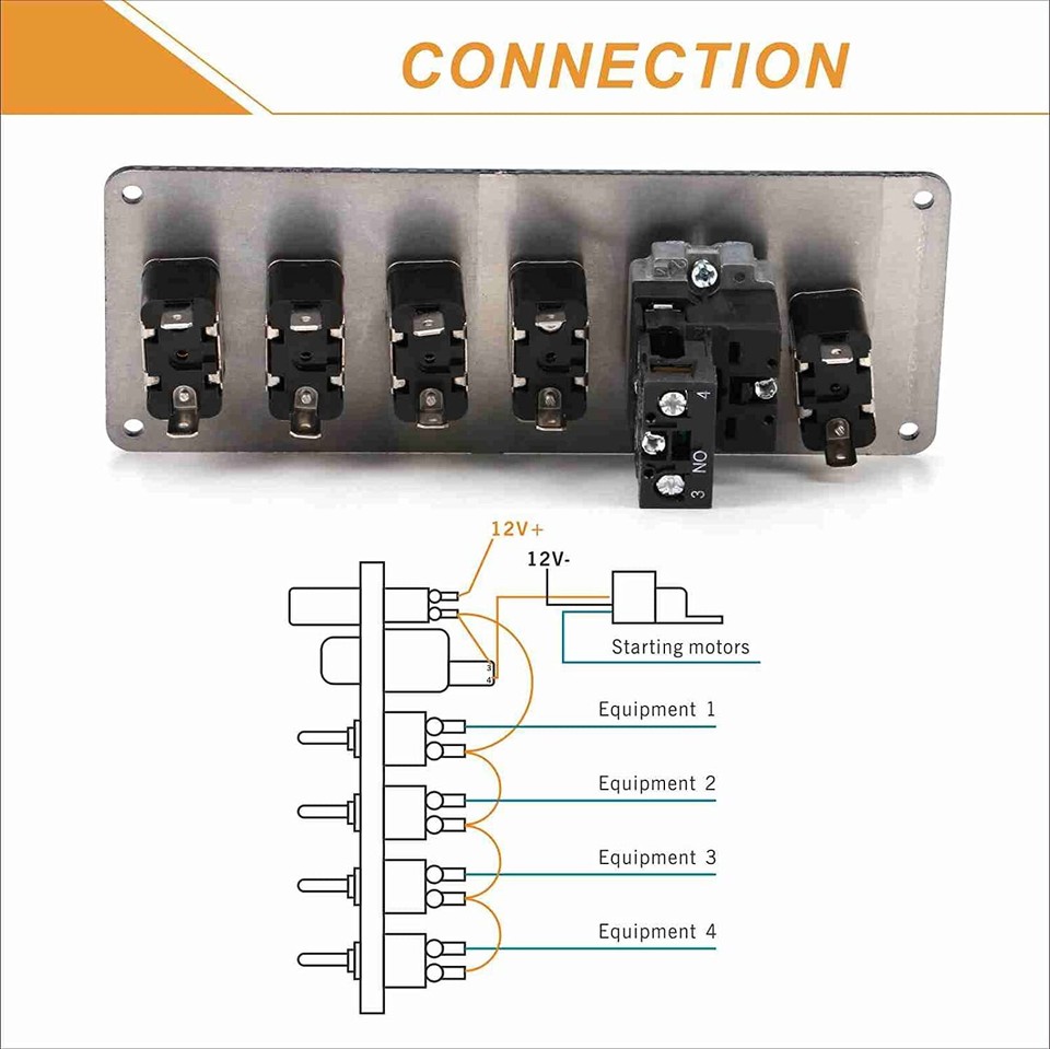 Ignition Switch Panel Car Racing Switch Panels with (12V)LED Toggle ...