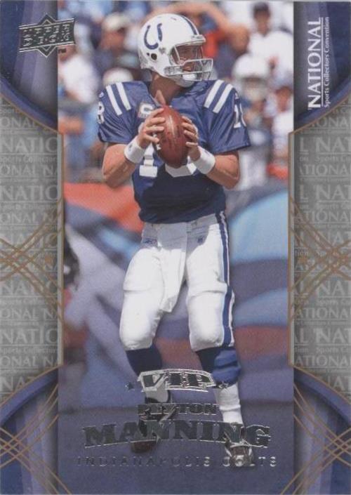 2008 Upper Deck National Convention - Vip Peyton Manning #NAT-7 for ...