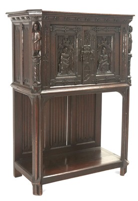 1800-1899 - Antique Sideboard Medieval Style