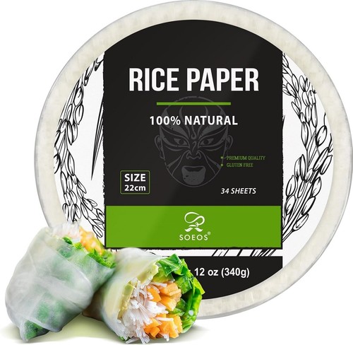 Rice Paper, White Rice Paper Wrappers, 1 Pack, 34 Sheets,fast shipping ...