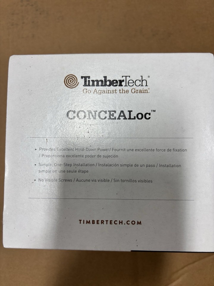 New Sealed TimberTech - CONCEALoc Hidden Fastener - 175pc 100sq. ft ...