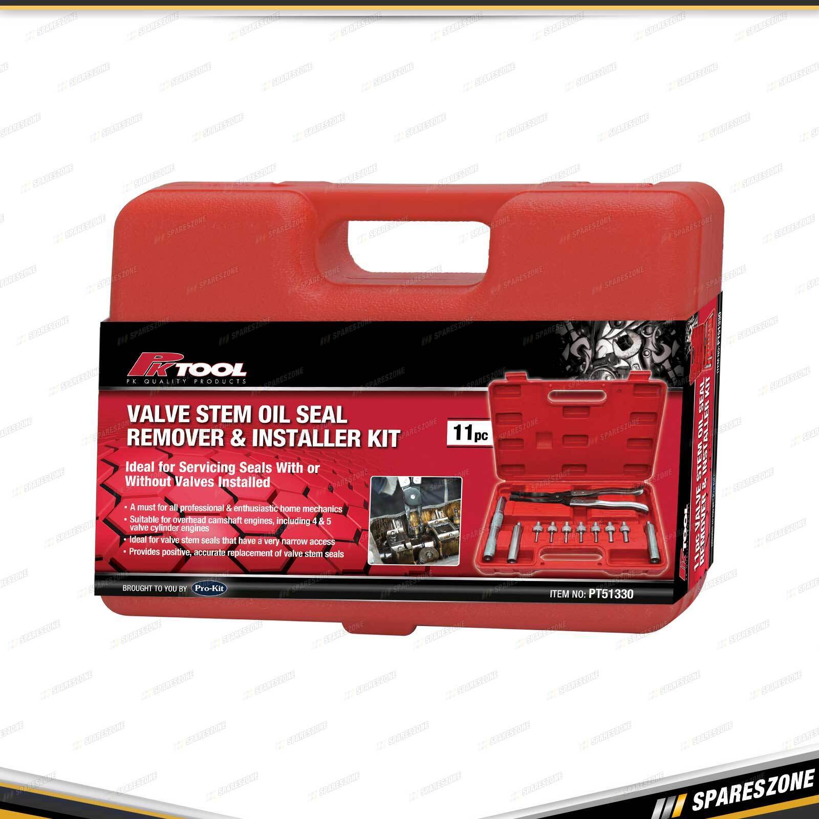 11 Pcs of PK Tool Valve Seal Tool - Remover & Installer Kit Inc Plier ...