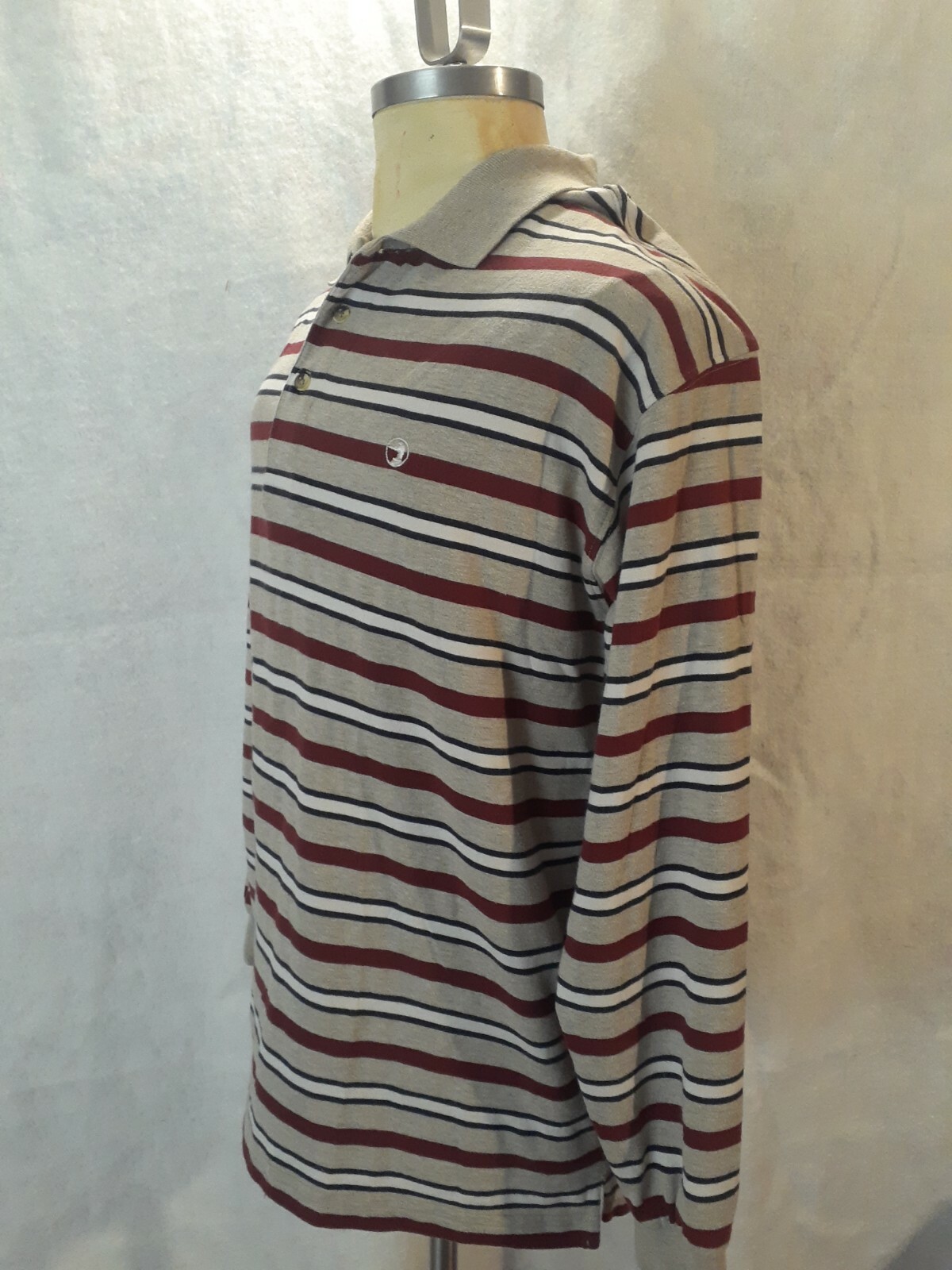 Duck Head Striped Rugby Polo Shirt Oversized Vintage… - Gem