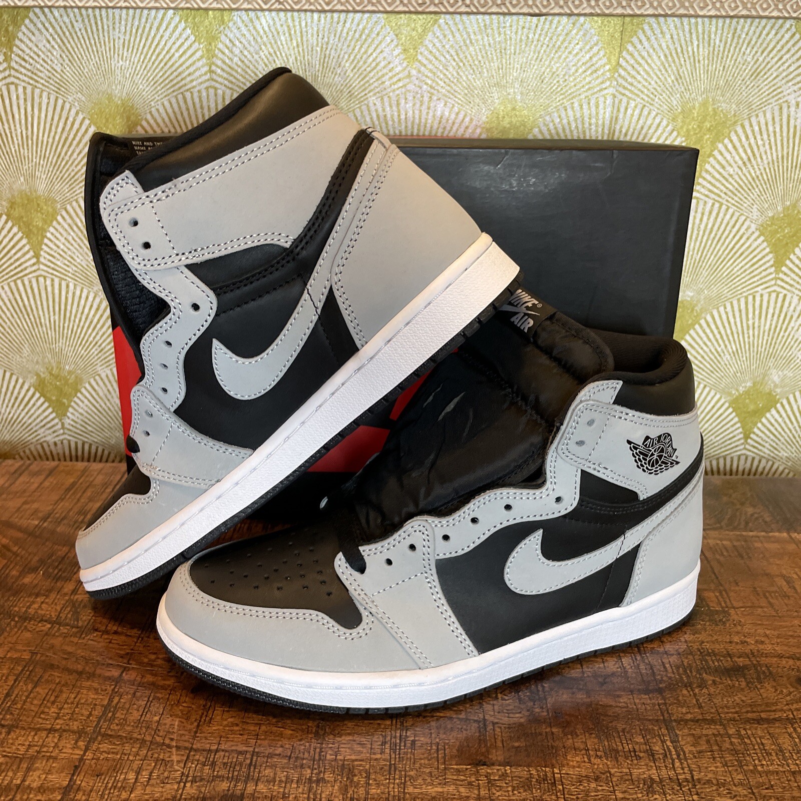 Nike Air Jordan 1 Retro High OG Shadow 2.0 Size 8 555088-035 Black Grey ...