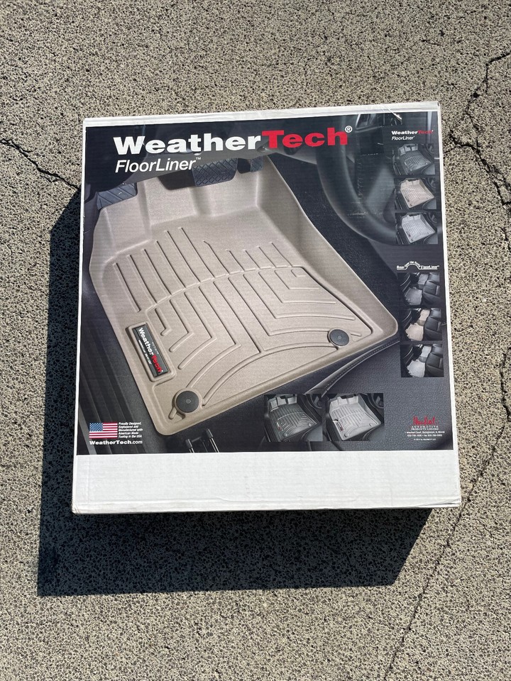 WeatherTech 1st Row Floor Mats 07-08 Acadia, Outlook, Enclave - Black ...