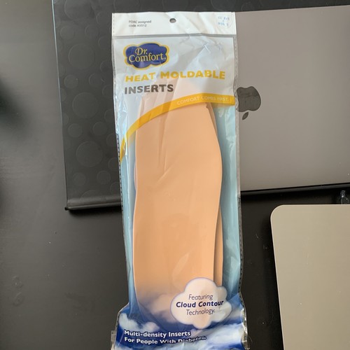 Dr Comfort Diabetic Heat Moldable Inserts Size W/9 M/10.5 Washable NIP ...