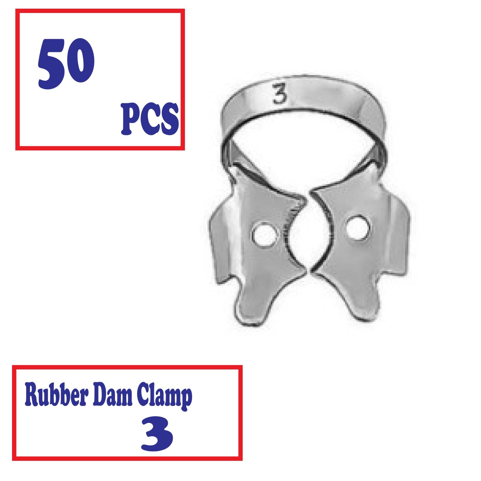 Brinker Endodontic Rubber Dam Clamp 3 Set of 50 Pcs Stainless Steel | eBay