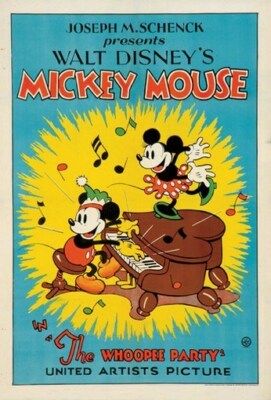 MICKEY MOUSE WHOOPEE PARTY MOVIE POSTER Rare Vintage | eBay