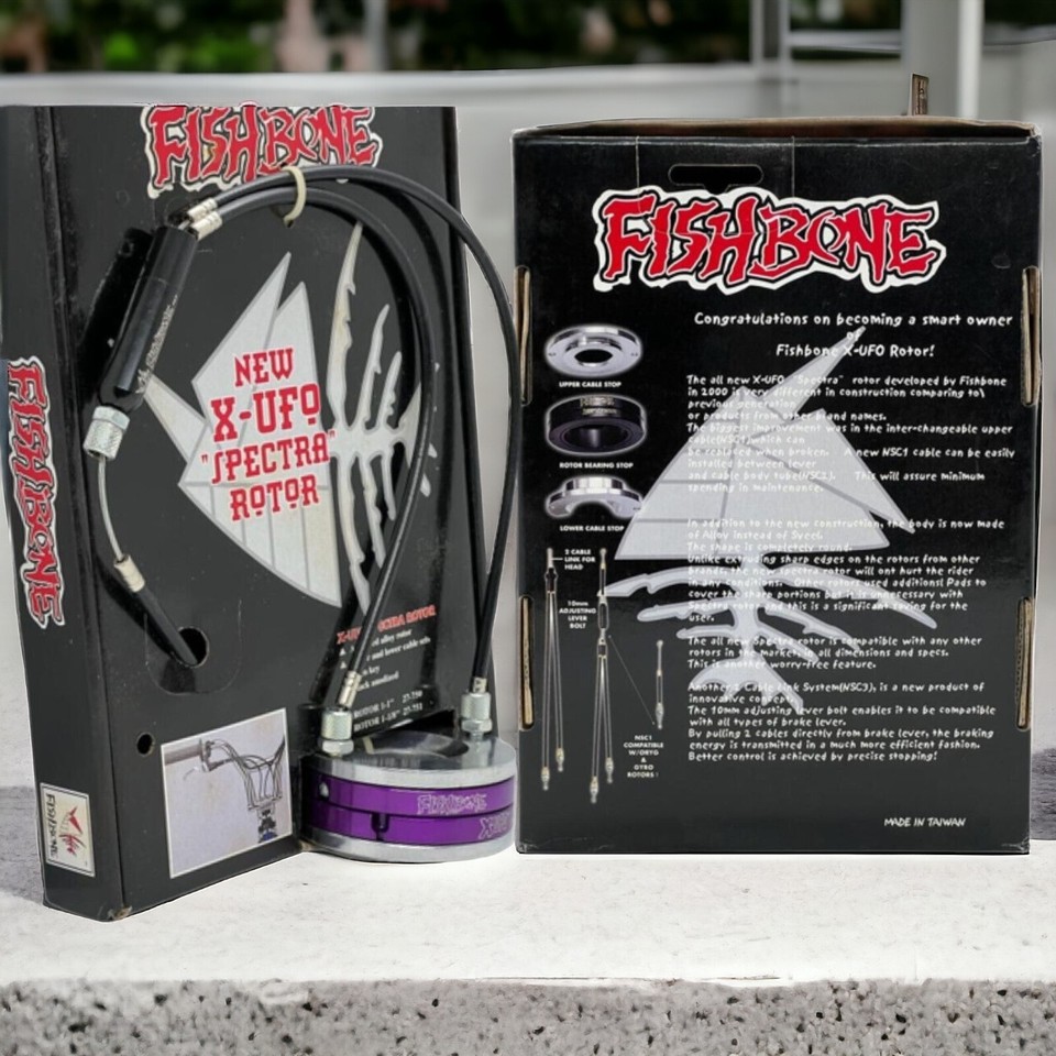 BMX Gyro Rotor System Fishbone X-UFO Old School Style 1" & 1 1/8" Size ...