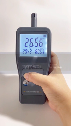 Portable Dew Point Tester Meter Wet Bulb Temperature Humidity Meter PPM ...