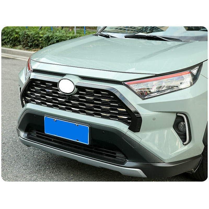 For Toyota RAV4 2019-2024 Black Front Center Mesh Grille Grill Strip ...