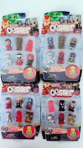 1x Kids OOSHIES 7 pack Collection Marvel Exclusive Titanium Pencil ...