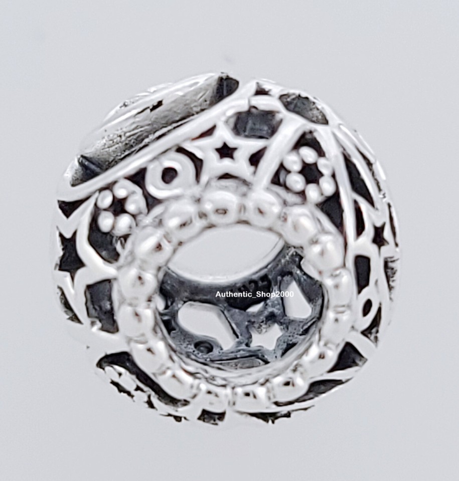 NEW 100% Authentic PANDORA 925 Silver Sun, Stars & Moon Openwork Charm ...