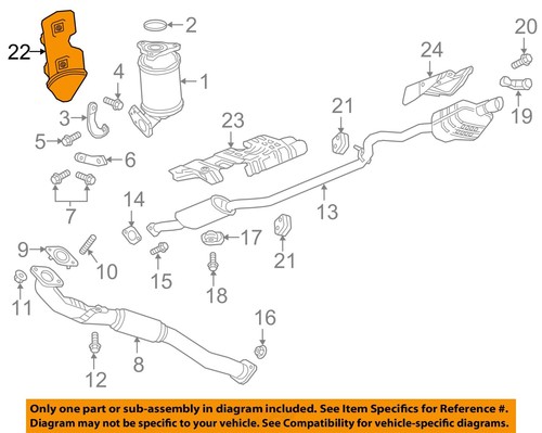 GM OEM 17-21 Acadia Exhaust System Exhaust Components-Heat Shield ...