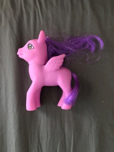 Dollar Tree Pony "Fakie" Figure Pink with Purple Hair MLP | eBay