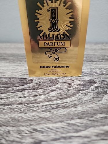 MENS PACO RABANNE 1 MILLION PARFUM SAMPLE SPRAY 1.5 ML / 0.05 FL OZ NEW ...