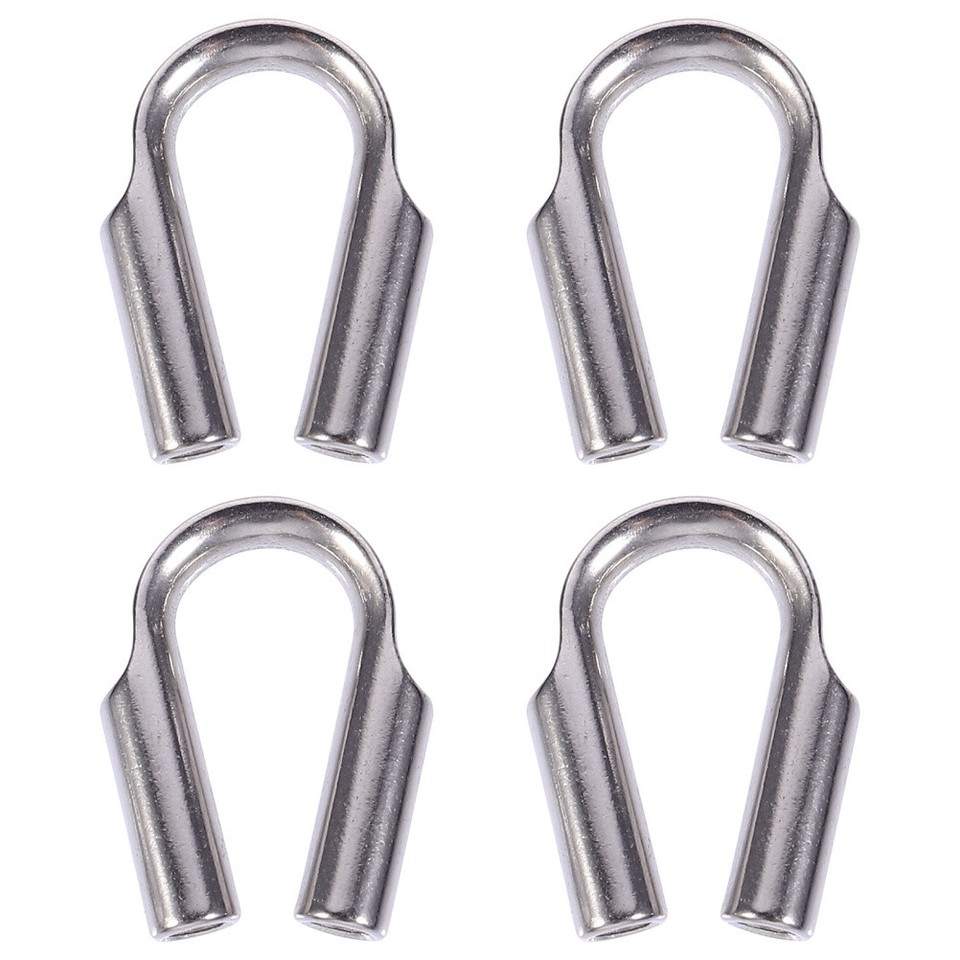 4 Pcs Telecommunications Connector Cable Clamp Wire Rope Thimbles ...