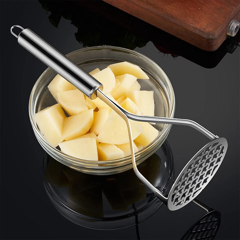Potato Masher Stainless Steel Press Professional Vegetable Crusher ...