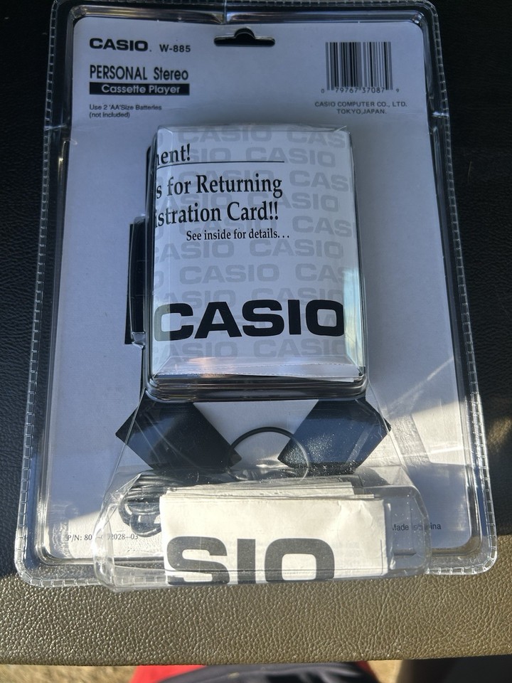 Vintage Casio Personal Stereo Cassette W/ Bass Boost New In Orig ...