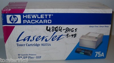 HP 75A 92275A Black Toner Cartridge OEM LaserJet IIP IIP Plus IIIP | eBay