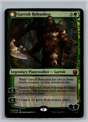 Garruk Relentless FOIL 009 Magic Gathering MTG From the Vault Transform ...