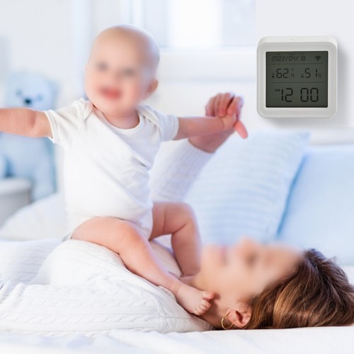 Smart WiFi Thermometer Hygrometer Indoor Room WiFi Temperature Sensor ...