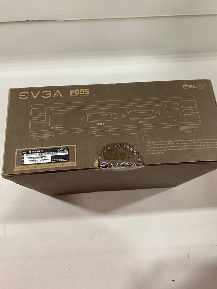 EVGA PD05 PCoIP Desktop Zero Client 128 MB RAM 124-IP-PD05-K1 100 Mbps ...