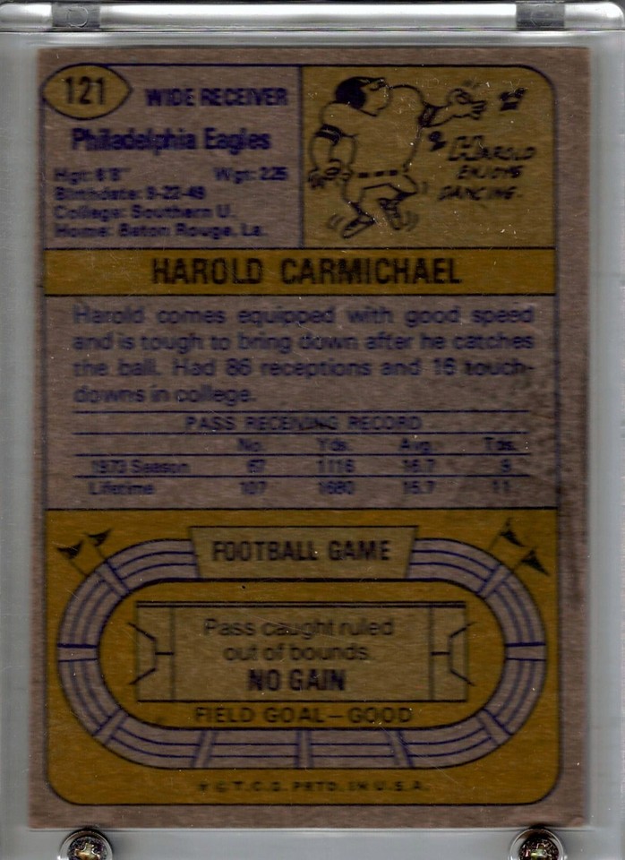 1974 Topps #121 Harold Carmichael Rookie Card. | eBay