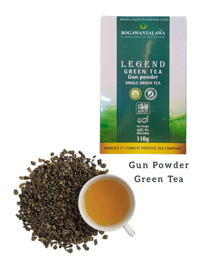 Origin handpicked Healthy 100% Ceylon legend gun powder leaf green tea ...
