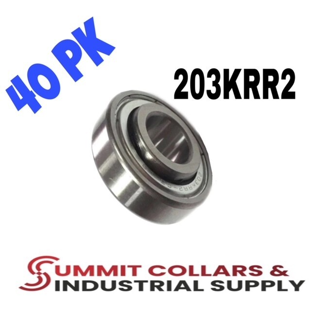 (40) 203KRR2 .640" PREMIUM SEALED AGRICULTURE BEARING JD9214 203RRAR10 ...