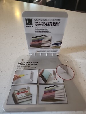 Umbra 330633-560 Conceal Grande Invisible Book Wall Shelf 20 Lbs. QTY:5 ...