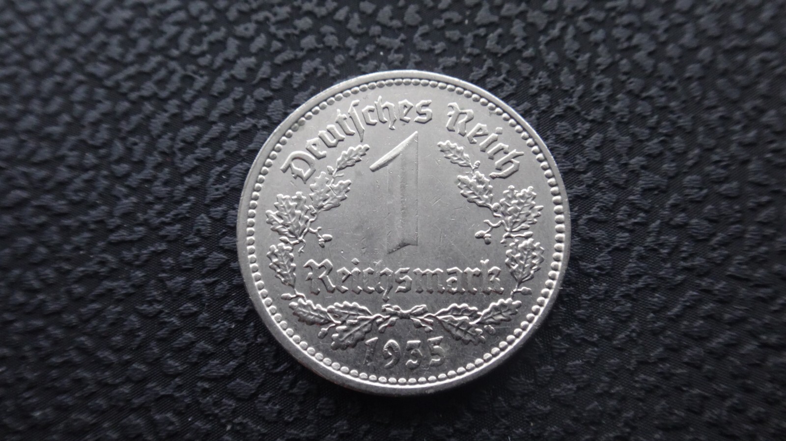 Germany 1935 A 3rd Reich SS Nazi Eagle 1 Reichsmark mark nickel Coin H4 ...