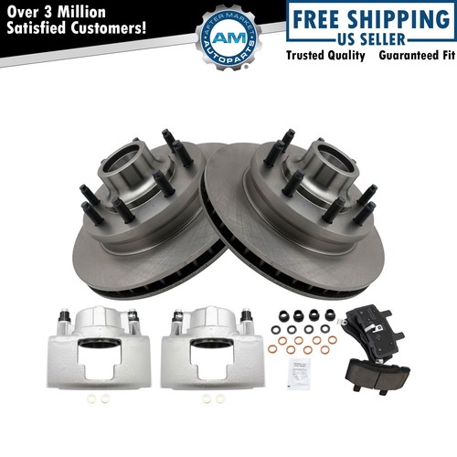 Front Brake Calipers Ceramic Pads & Rotors Fits 1994-1999 Dodge Ram ...