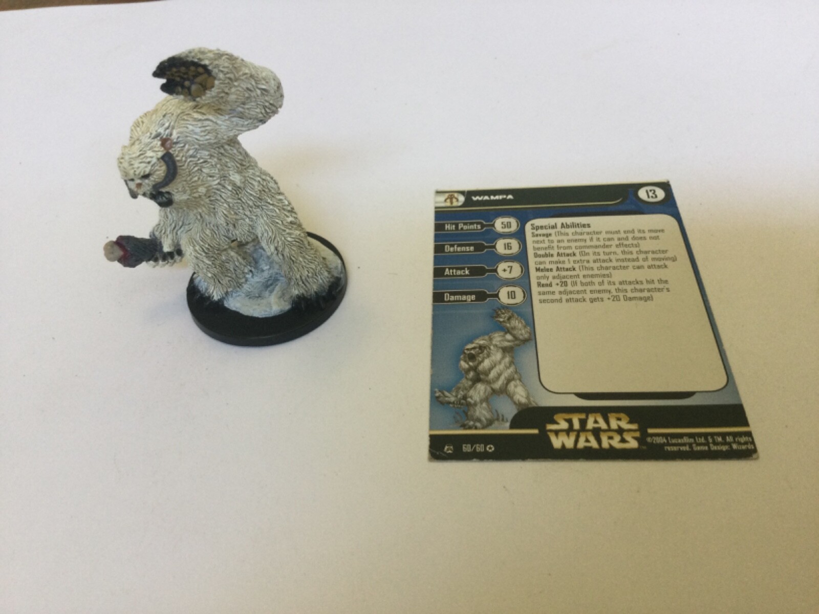 Wampa large Star Wars Miniatures +Card | eBay Australia