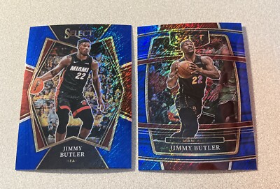 2021-22 Panini Select NBA Blue Shimmer Prizm Lot #192 Jimmy Butler Heat ...