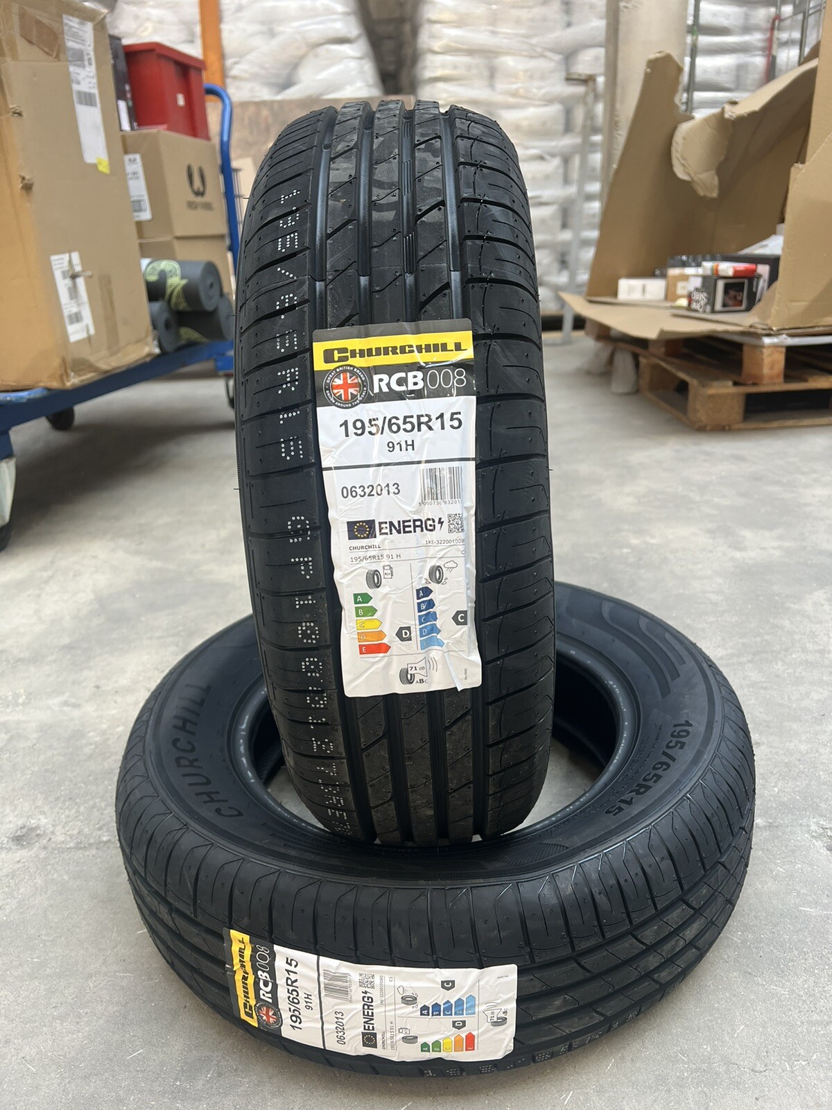 2 x 195 65 15 CHURCHILL RCB008 91H 1956515 TWO NEW TYRES 6959655449006 ...