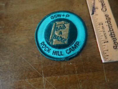 GIRL SCOUT GSW P ROCK HILL CAMP PATCH BX 2 #25 | eBay