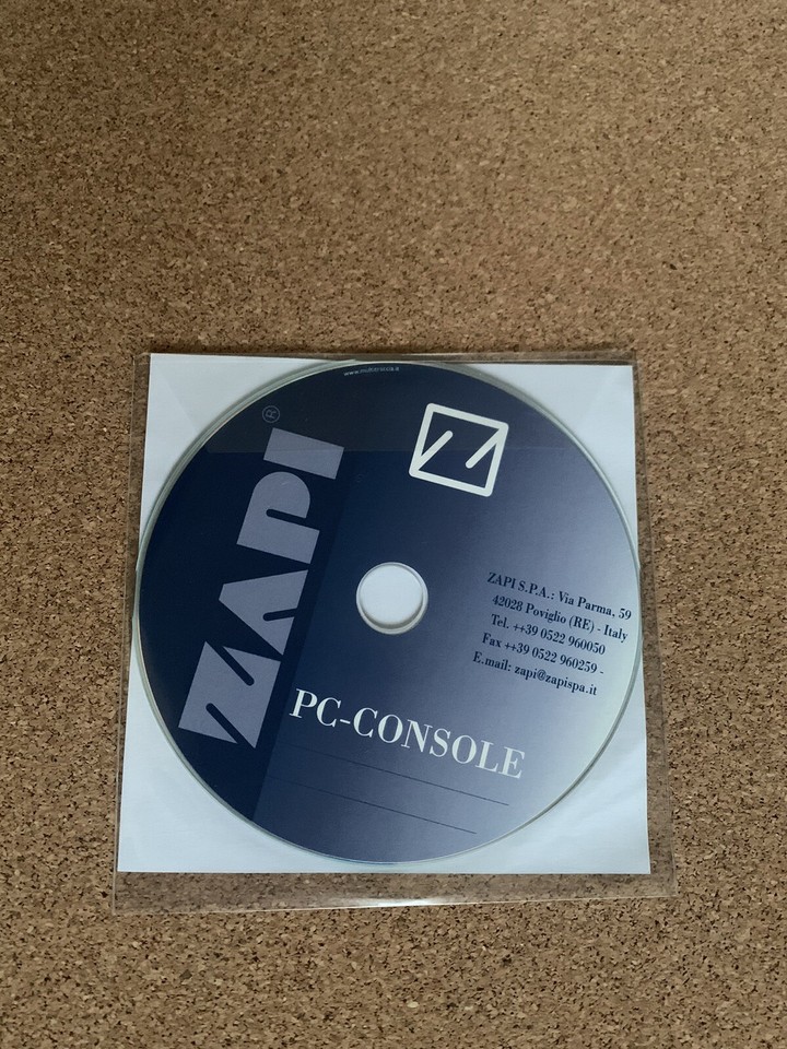 Genuine ZAPI PC Console OEM ZAPI F01183A w WinConsole & WinFlasher | eBay