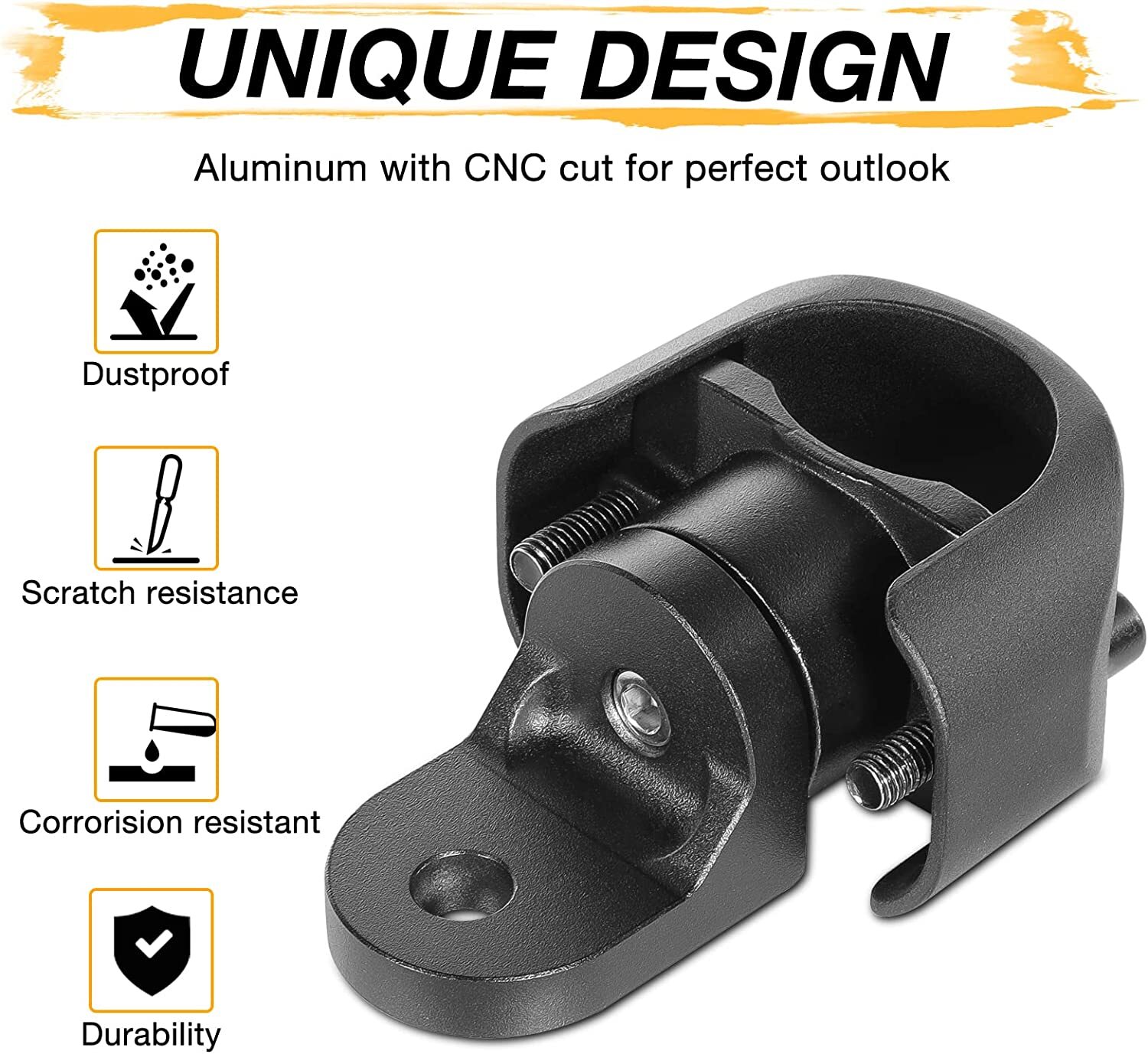 2x 1.5-2" Mounting Bracket Clamp Roll Bar Cage For LED Whip Lights ...