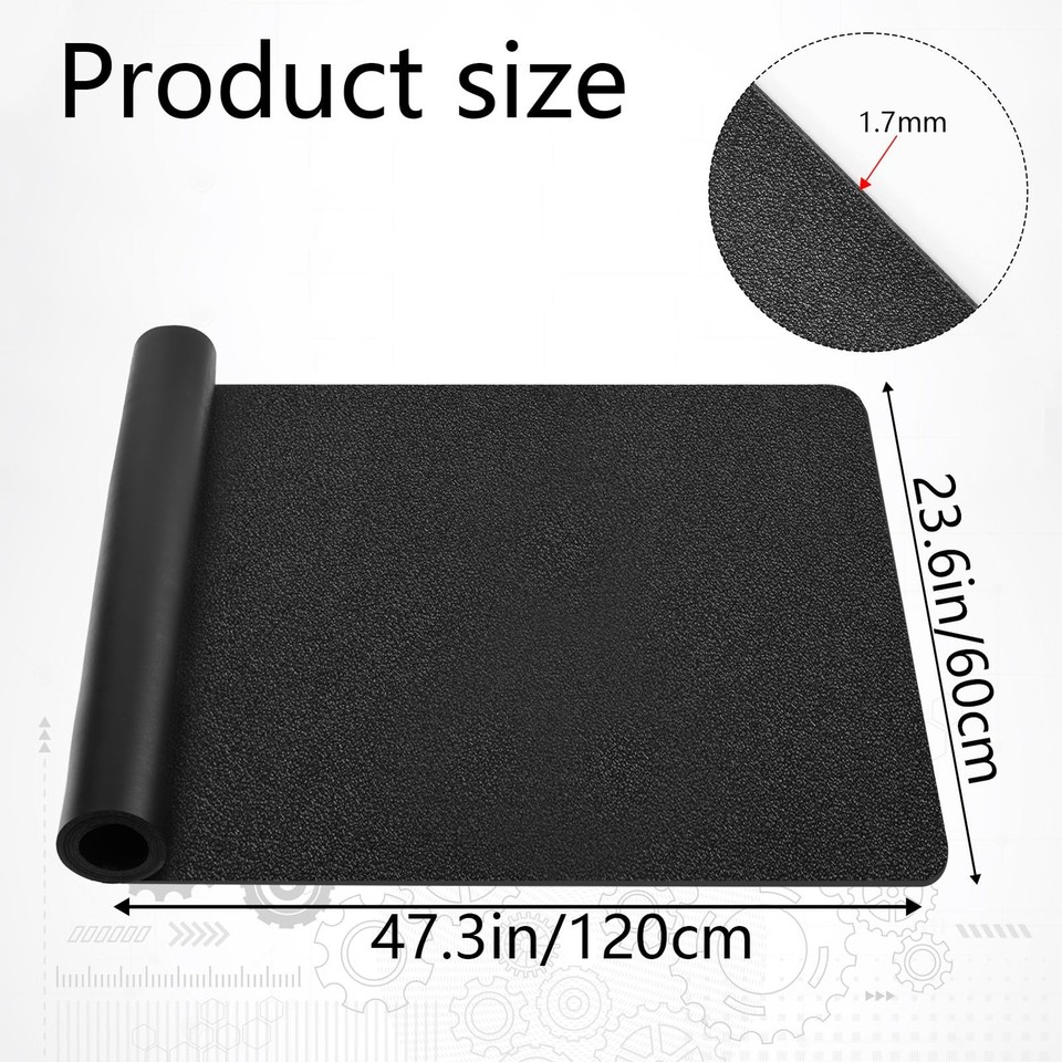 Work Bench Mat Top 23.6" x47.2" DIY Work Table Mat PU Leather Workbench ...