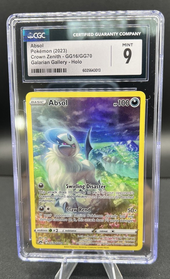 Pokemon Absol GG16/GG70 Crown Zenith: Galarian Gallery Graded CGC 9 ...